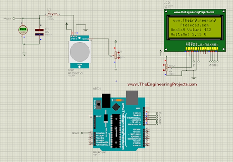 PIR Sensor Library for Proteus V3.0 - The Engineering Projects