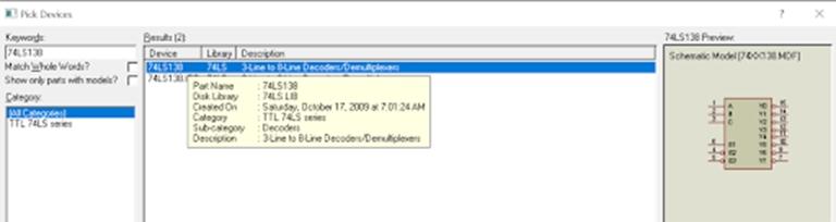 74LS138 - 3 to 8 Line Decoder IC | Datasheet, Working and Simulation - The Engineering Projects