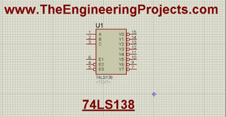 74LS138 - 3 to 8 Line Decoder IC | Datasheet, Working and Simulation - The Engineering Projects