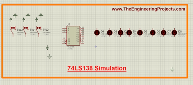 74LS138 - 3 to 8 Line Decoder IC | Datasheet, Working and Simulation ...