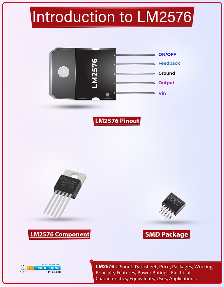 LM2576 Buck Converter Datasheet, Pinout, Features & Applications - The Engineering Projects