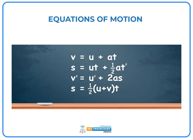 Three Equations of Motion: Derivation, Explanation, Problems & Applications - The Engineering ...