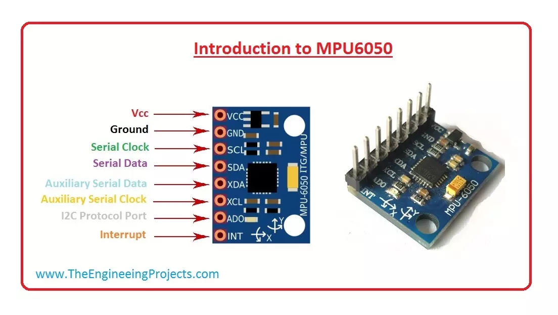 Mpu6050 Module Pinout Configuration Features Arduino 60 Off